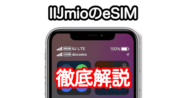 IIJmioのeSIMのデメリットとメリット、iPhoneの設定を徹底解説